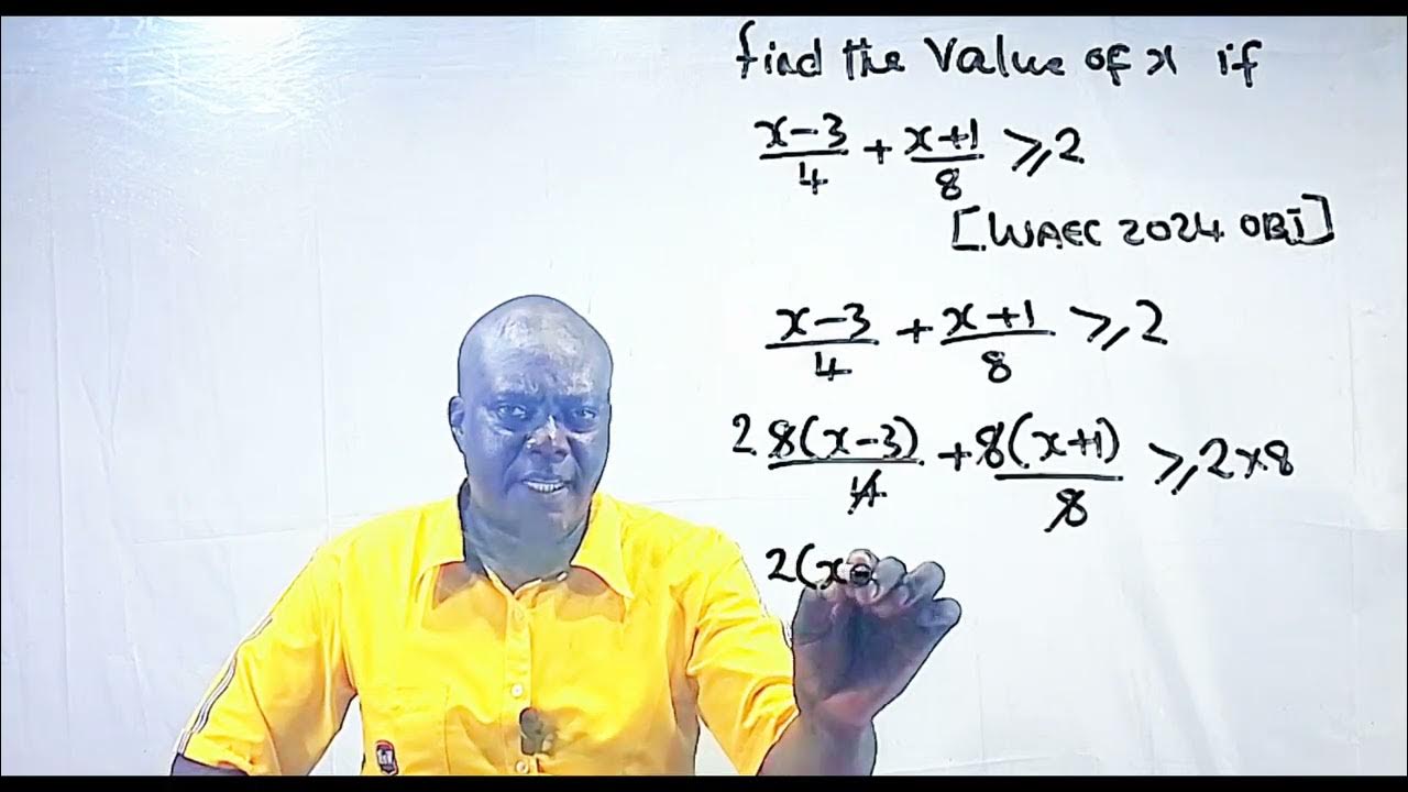 how to solve inequality - YouTube