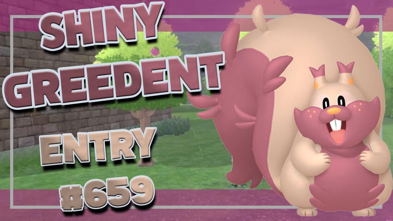 Shiny Greedent via Berry Tree Resets! Shiny Living Dex #659! - YouTube