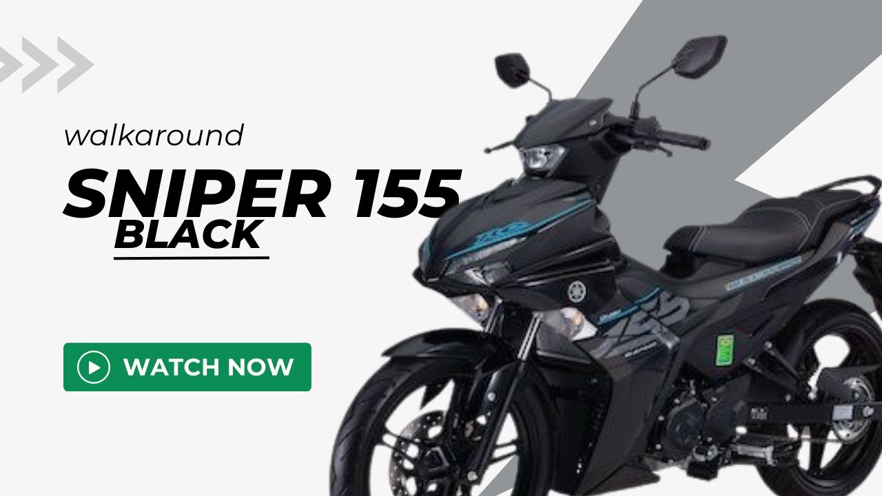 2023 Yamaha Sniper 155 Black - Walkaround - YouTube