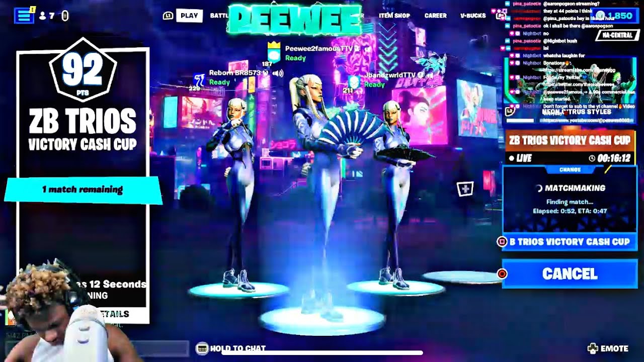 Game 1 Of The Zero Build Tournament! - YouTube