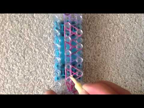 Triangle pattern rainbow loom bracelet - YouTube