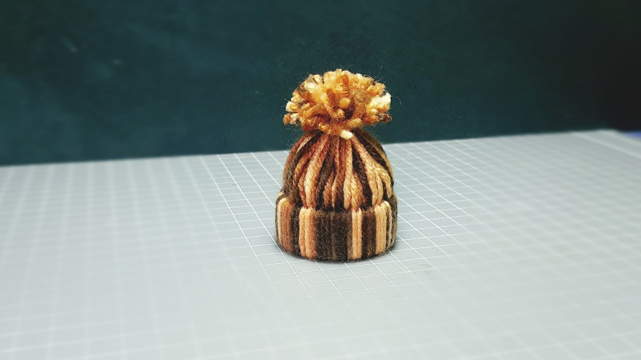 DIY wool craft How to Make Mini Hat easy crafts for kids and room ...