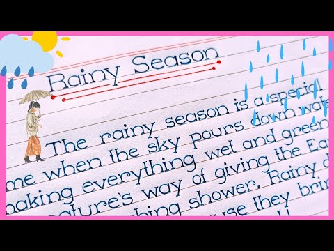 Rainy season essay in english | Neat and Clean essay writing in english ...