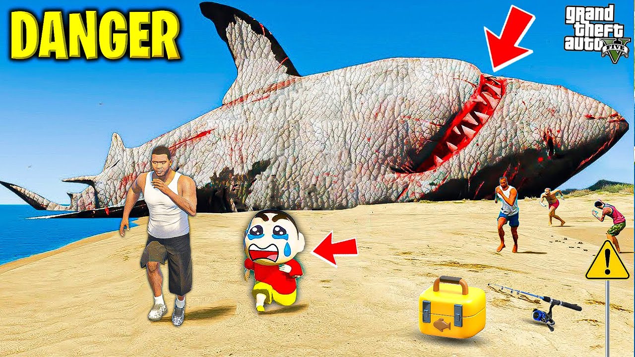 Giant MEGALODON try to kill Shinchan & Franklin in Tamil | Happy Gamer ... Giant MEGALODON try to kill Shinchan & Franklin in Tamil | Happy Gamer ...