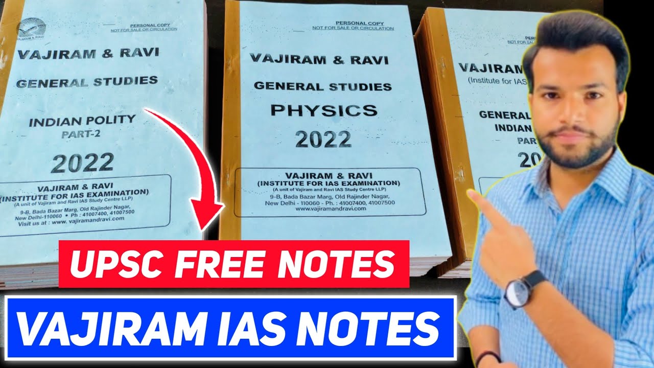 LIVE Giveaway (#03) | FREE Vajiram IAS Notes for UPSC - YouTube