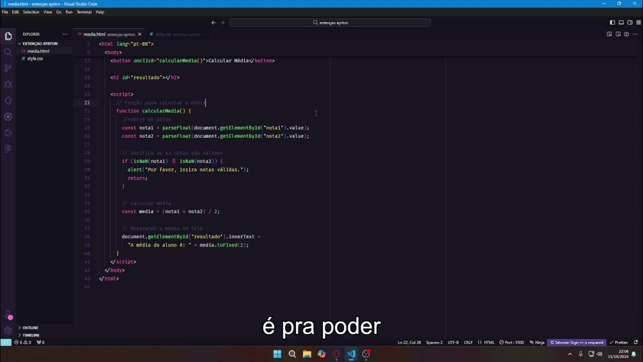 Exercício sobre Algoritmos em JavaScript - YouTube