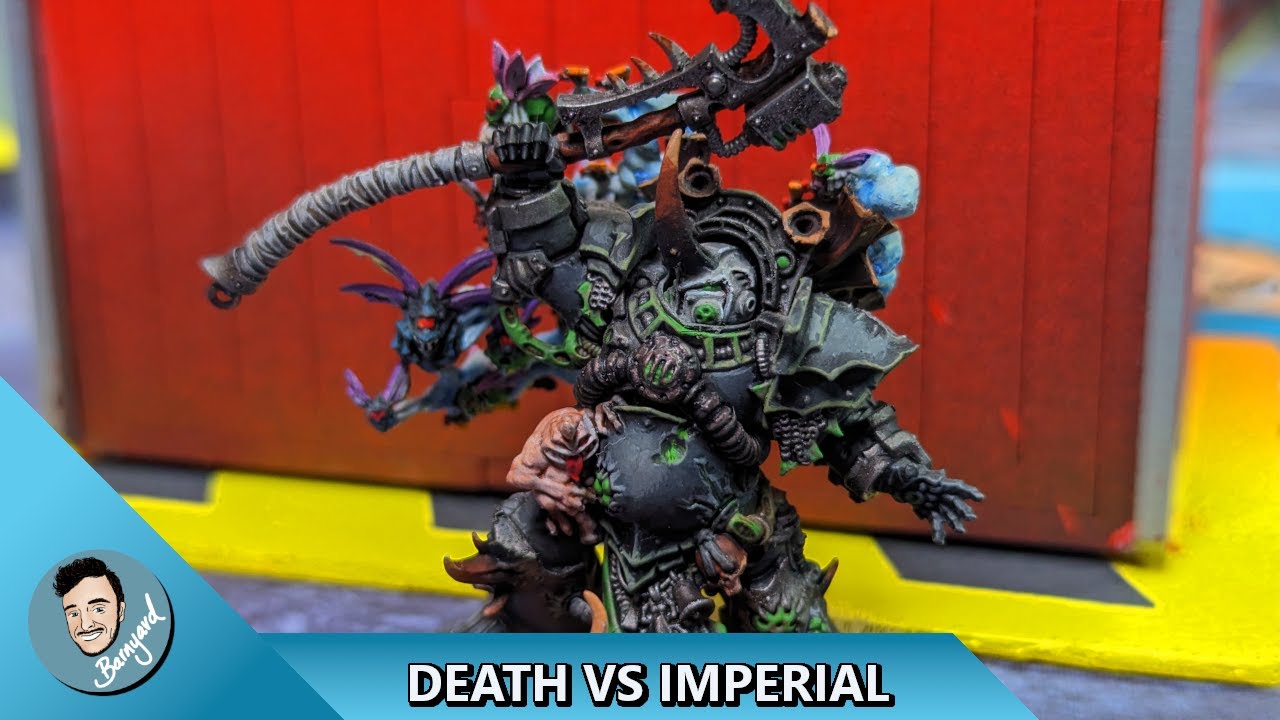 DEATH GUARD VS IMPERIAL GUARD WARHAMMER BATTLE REPORT - YouTube
