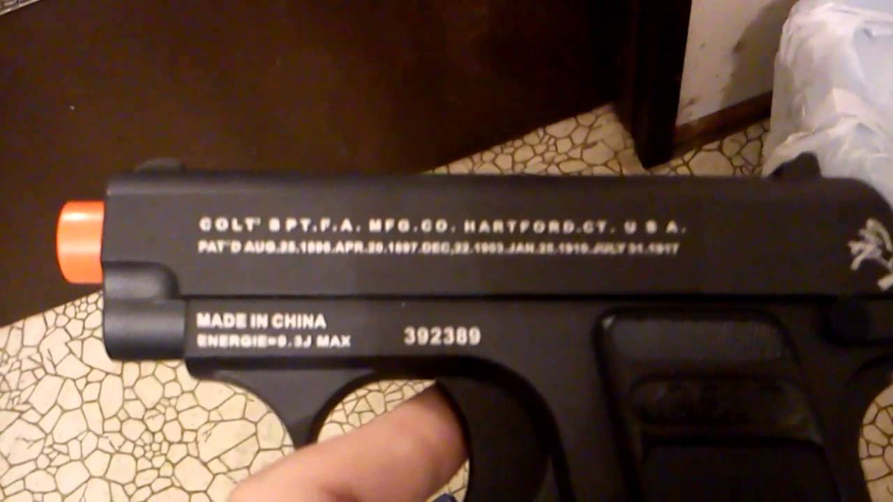 (UNBOXING) Colt 25 Full Metal Airsoft - YouTube