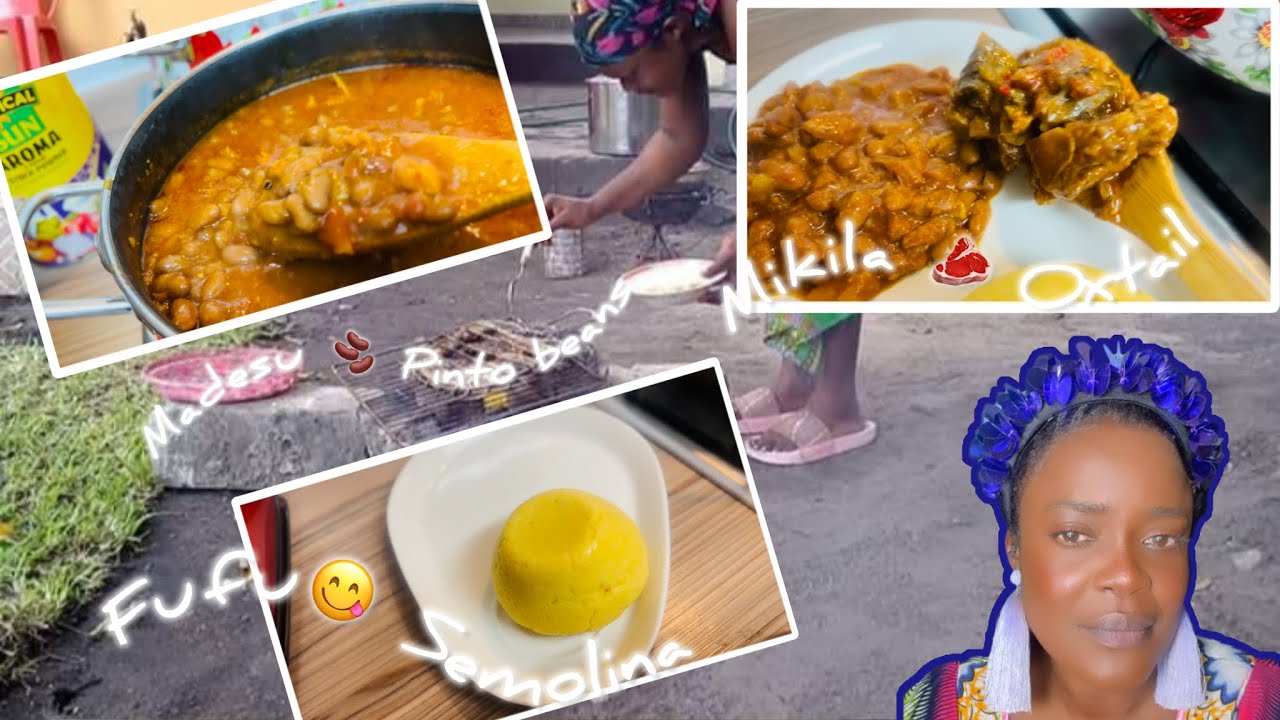 Madesu 🫘 Na Mikila 🥩 Congolese 🇨🇩 Cuisine 🧑🏾‍🍳 - YouTube