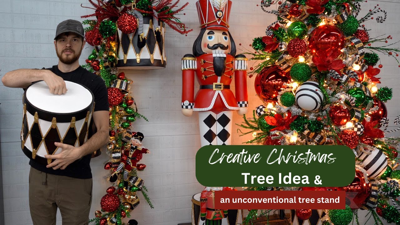 Creative Christmas Tree Decorating: Red, Green, Black, White w ...