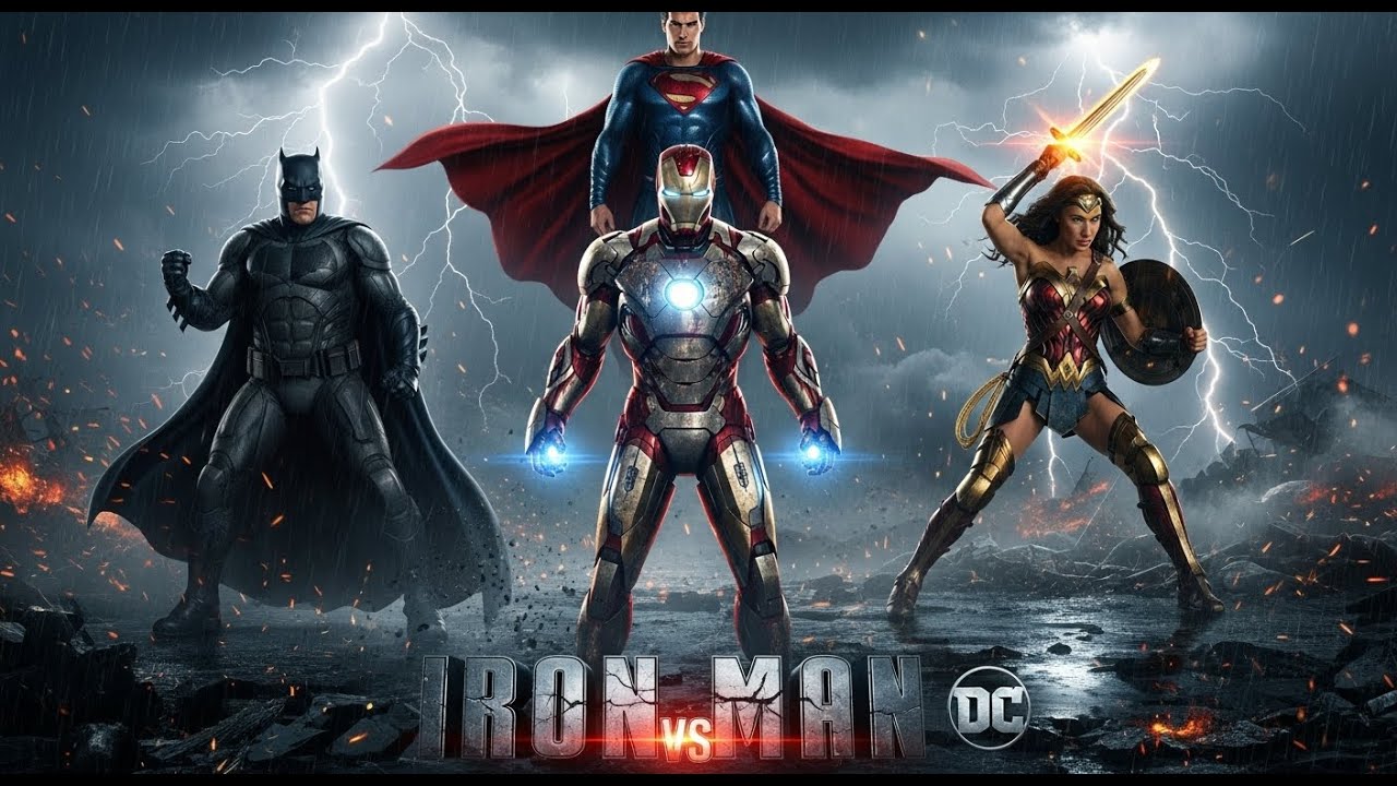 IRON MAN vs DC Heroes | Epic Snyder Cut Style Cinematic Showdown ...