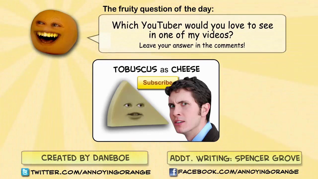 Annoying Orange - A Cheesy Episode Sped Up - YouTube