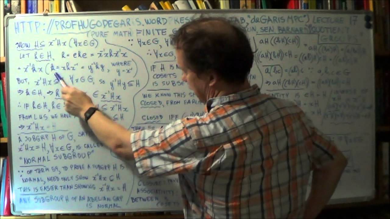 deGarisMPC FiniteGrps17c 1of3 Jun,Sen,Barnard - YouTube