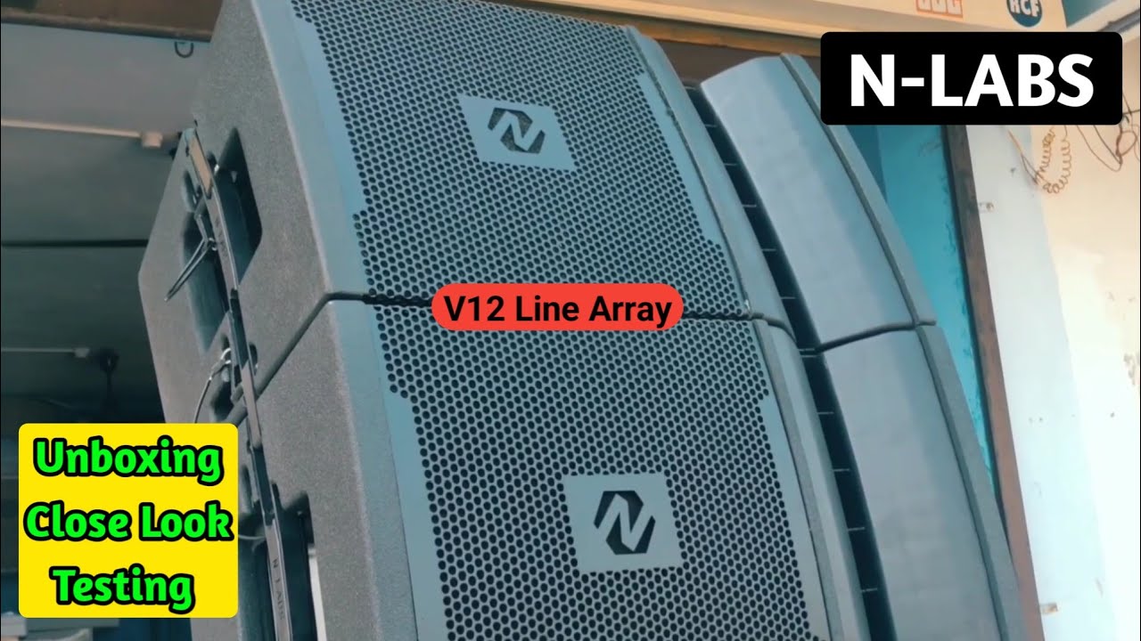 N Labs - V12 Line Array - Unboxin, Close Look & Testing 🇮🇳🎧 Indian ...