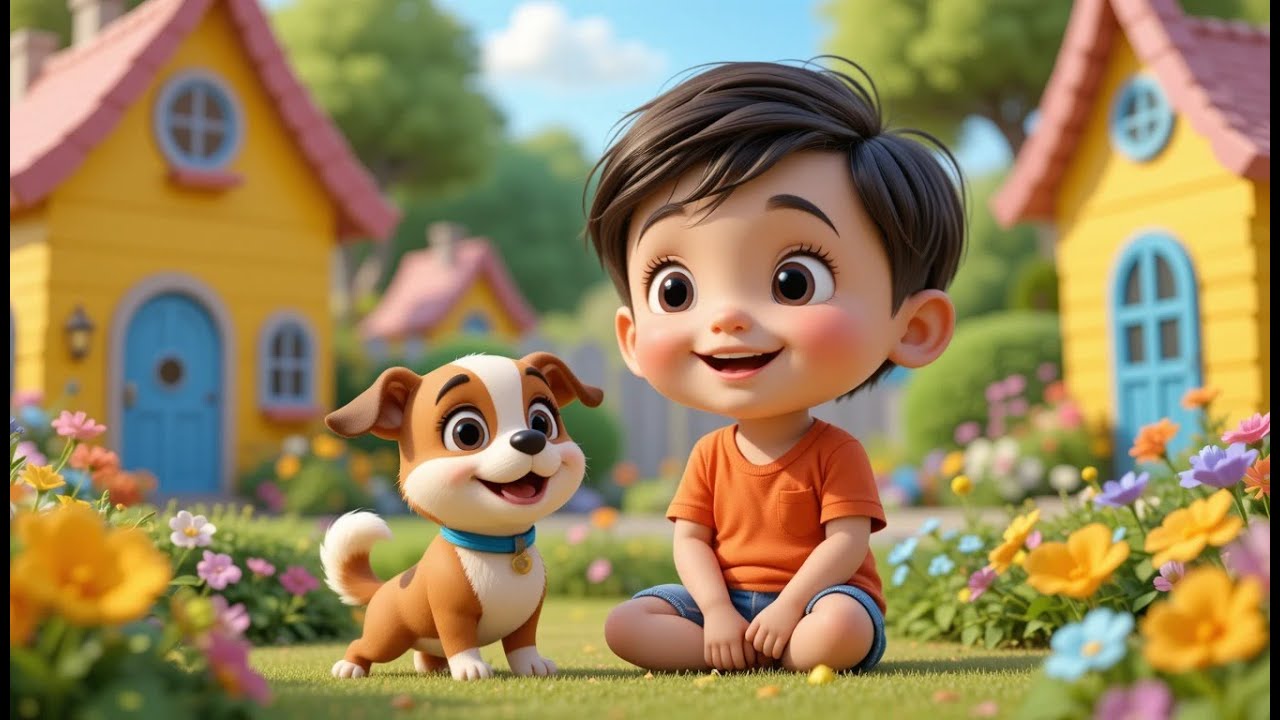 This Little Dog Lives Alone Rhyme Song | Popular Nursery Rhyme & for ...