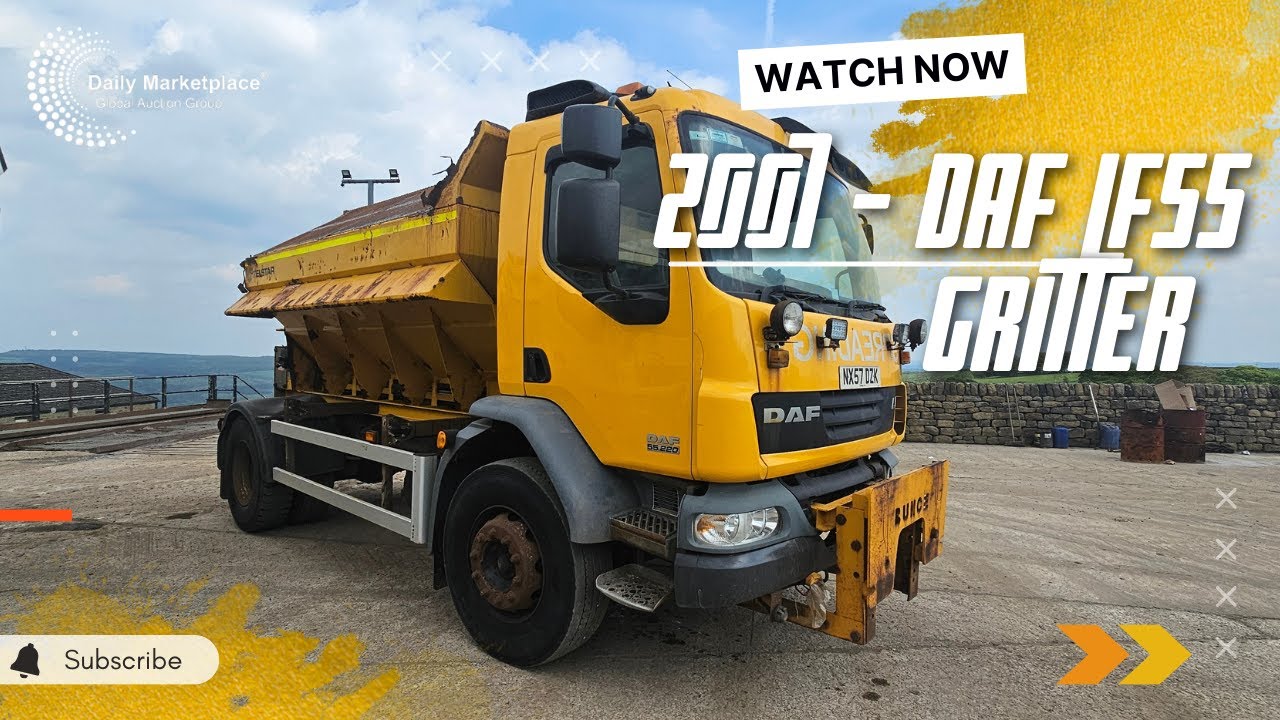 2007 - DAF LE55 Gritter (NX57 DZK) - YouTube