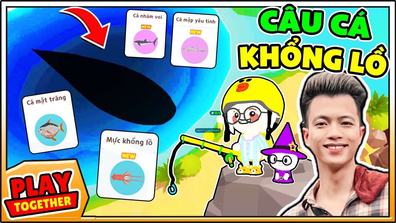 Mr Vit thử thách Câu Cá KHỔNG LỒ Hố Xanh Play Together !!! - YouTube