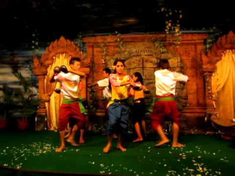 Khmer Apsara Dance Act 2: Coconut Shell Dance (Robam Kous Trolack) - YouTube