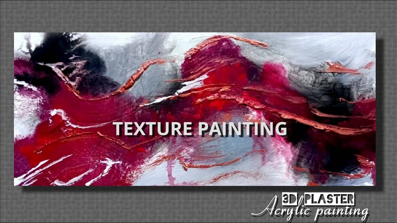 Draw Explosive Abstract Modern Art Acrylic Painting on Textured Canvas ...