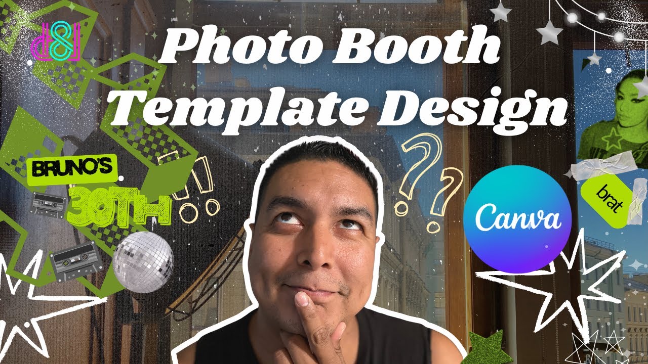 Designing a Custom Photo Booth Template Design for Bruno’s 30th ...