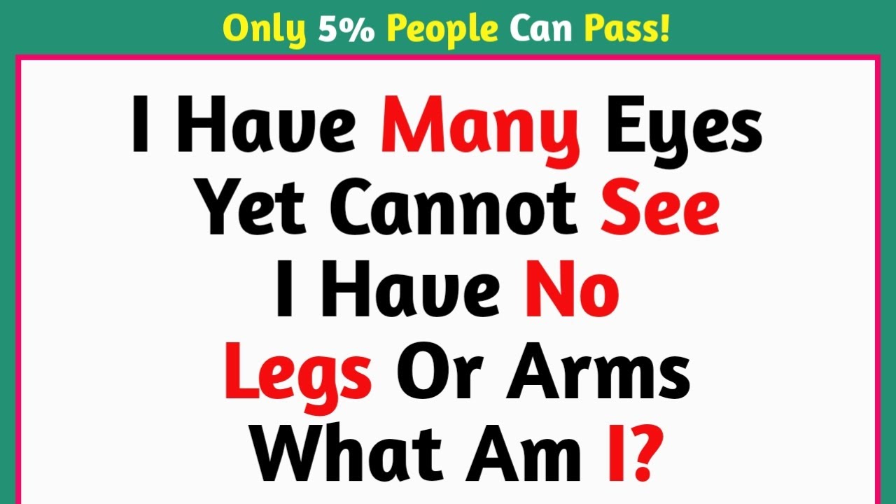 Ten Best Minded Riddles For Genius | Only 5% People Can Pass | Logical ...