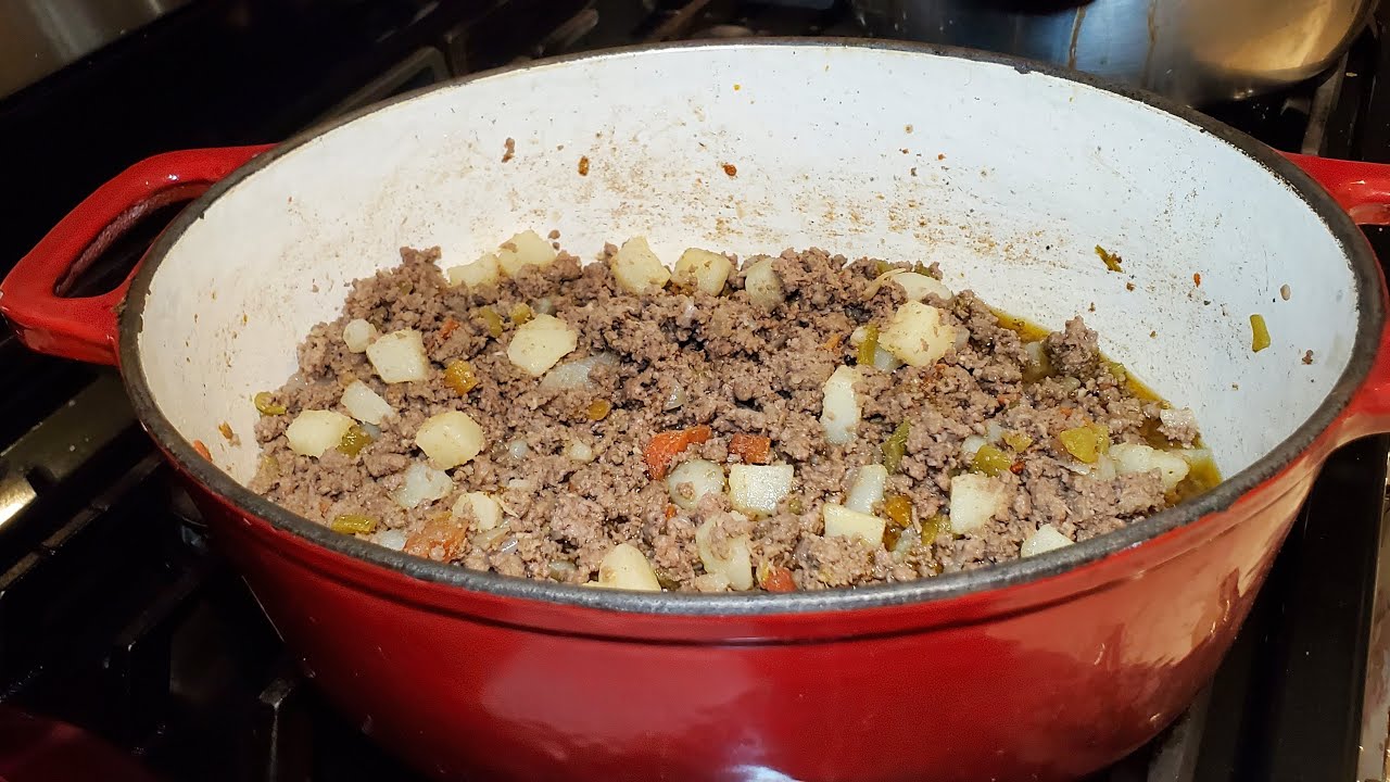 How to make Picadillo [Mexican Beef & Potato] Easy Meal for Burritos ...