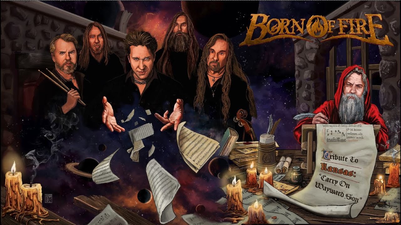 Born Of Fire - "Carry On Wayward Son" Official Music Video - YouTube