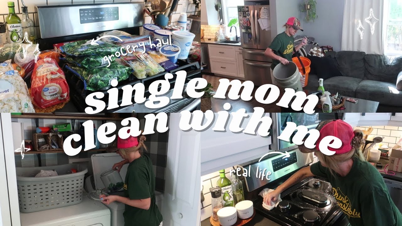 Get Motivated To Clean With A Real Life Single Mom: Grocery Haul And ...