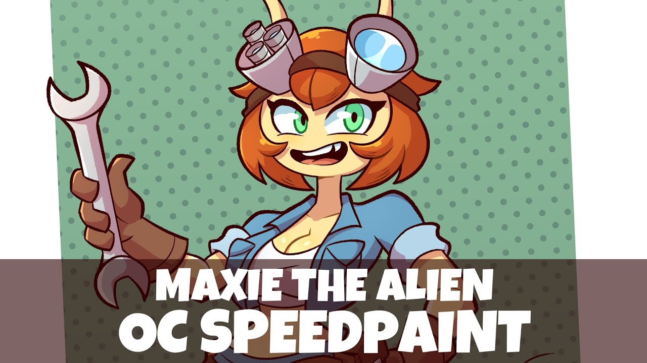 Maxie The Alien Speedpaint - YouTube