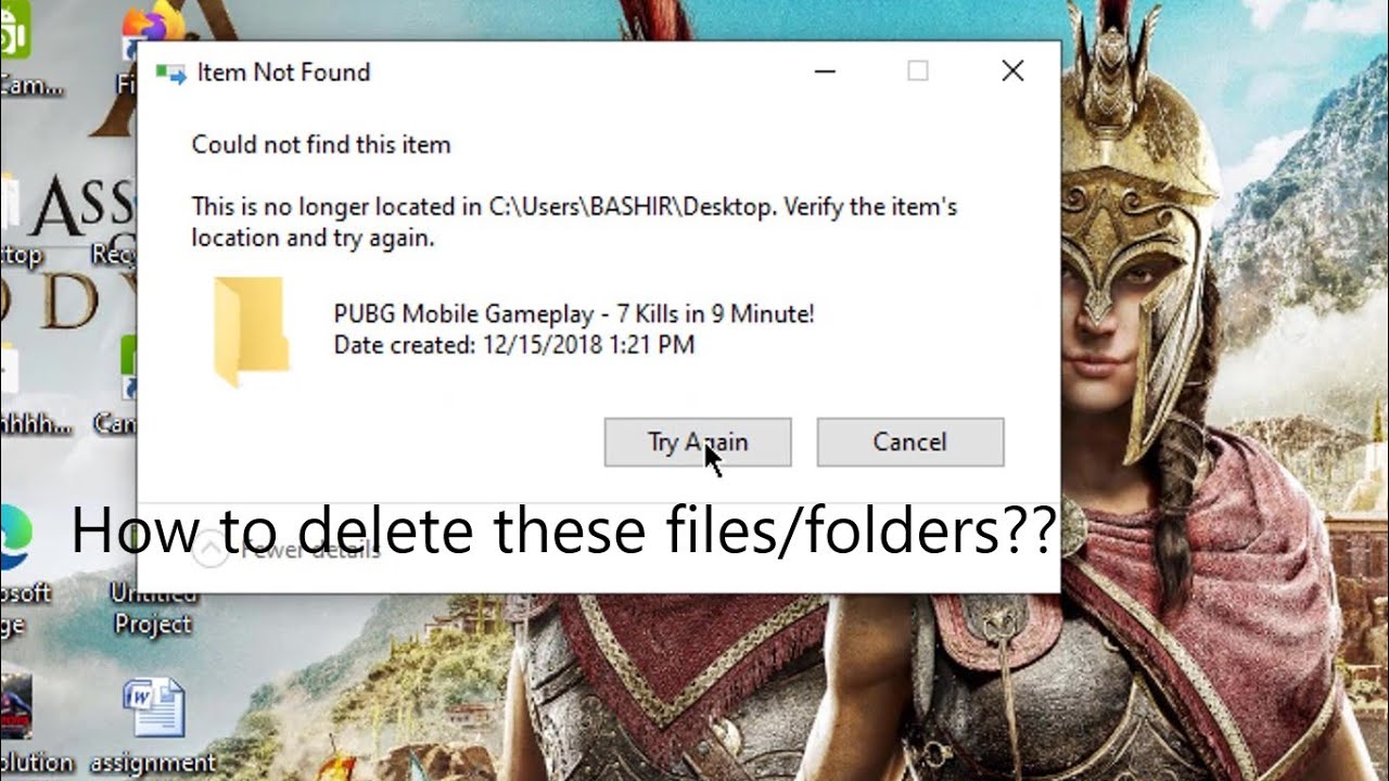 How to delete undeletable files in Windows 10 - YouTube