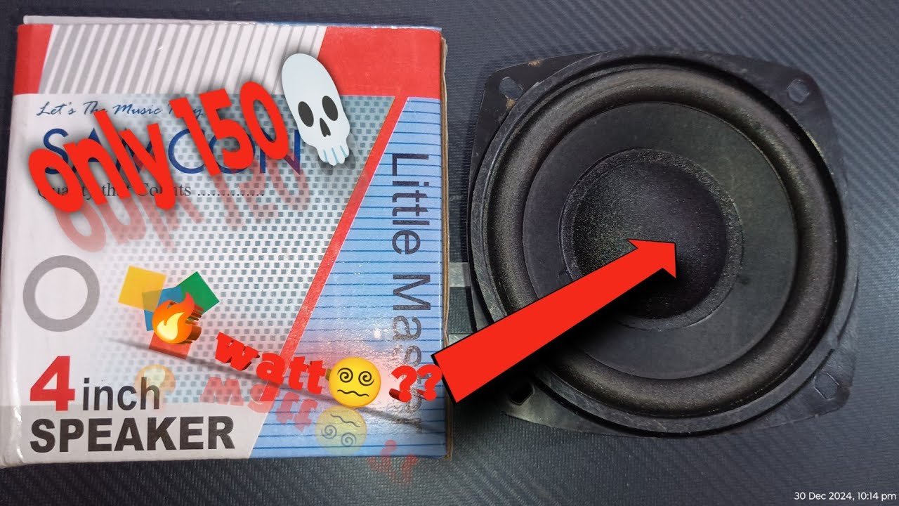 4' inch subwoofer unboxing "under 150 - YouTube