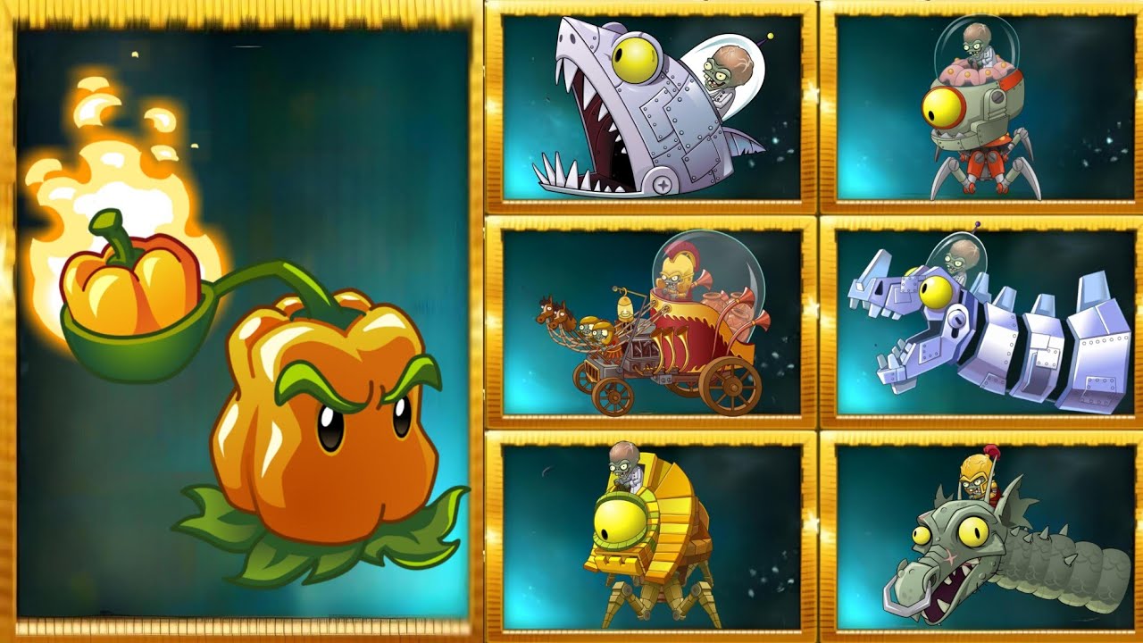 Pepper-pult Max Level Vs. All Zomboss International / Plants Vs ...