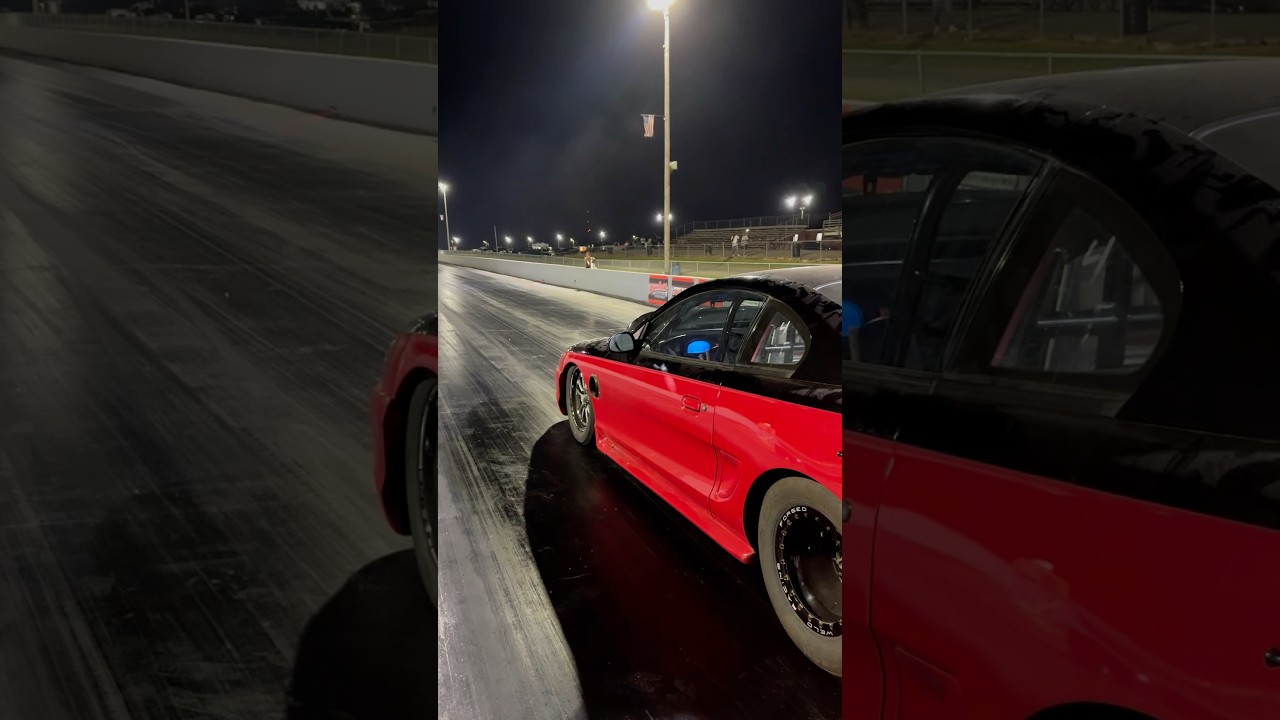 Red Devil Nitrous Mustang #dragracing - YouTube