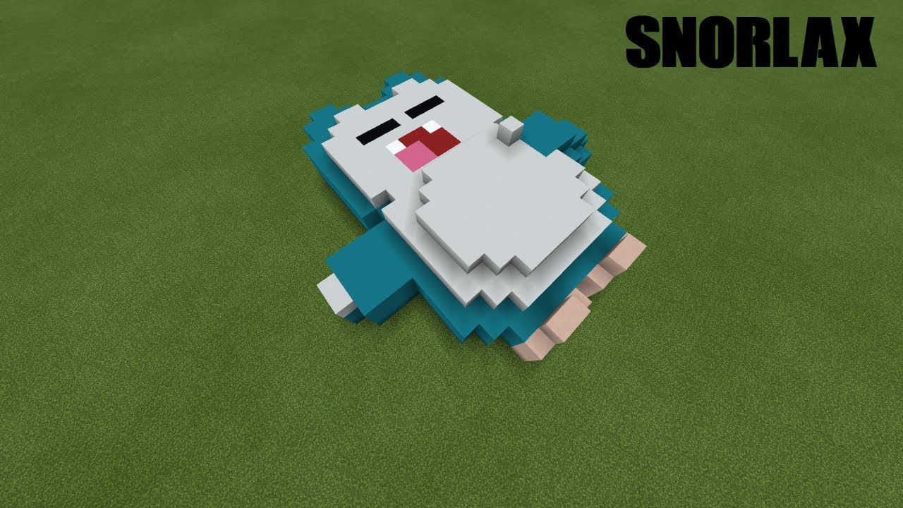 Cómo construir/How to build Snorlax | Minecraft - YouTube