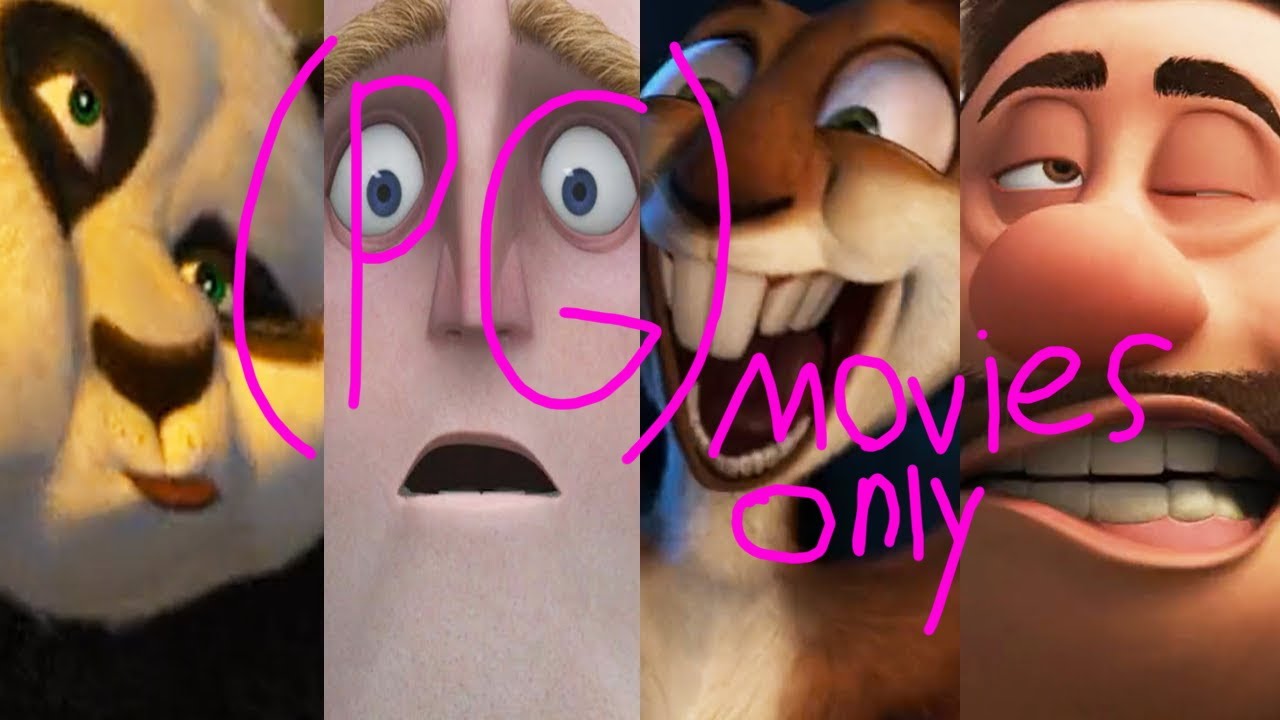 1 Second from 32 Animated Movies (PG) Movies Only - YouTube