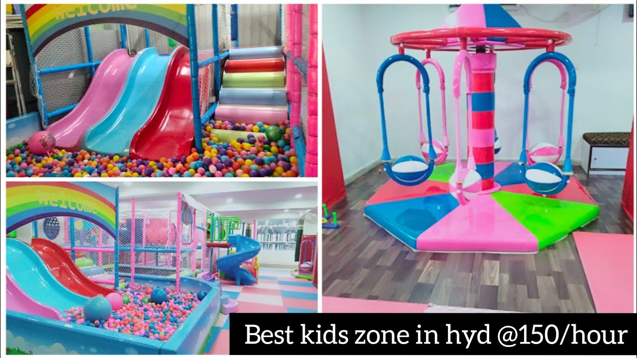 kids play zone in Hyderabad @150 per hour/ best for kids to play - YouTube