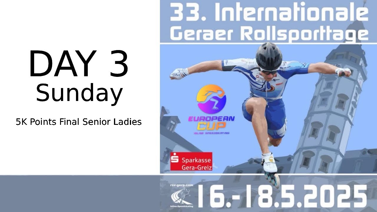 33rd Internationale Geraer Rollsporttage - Day 3 - 5k points Final ...