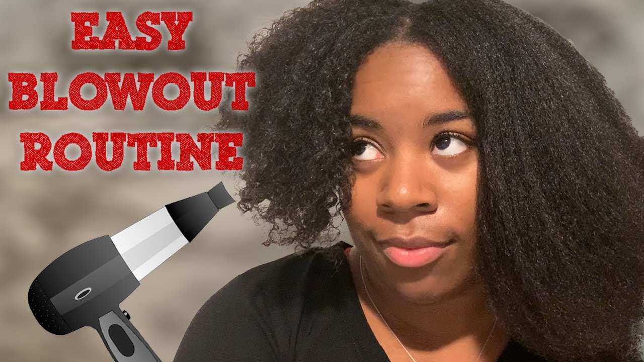 Easy Blowout Routine | Naturally Dev - YouTube
