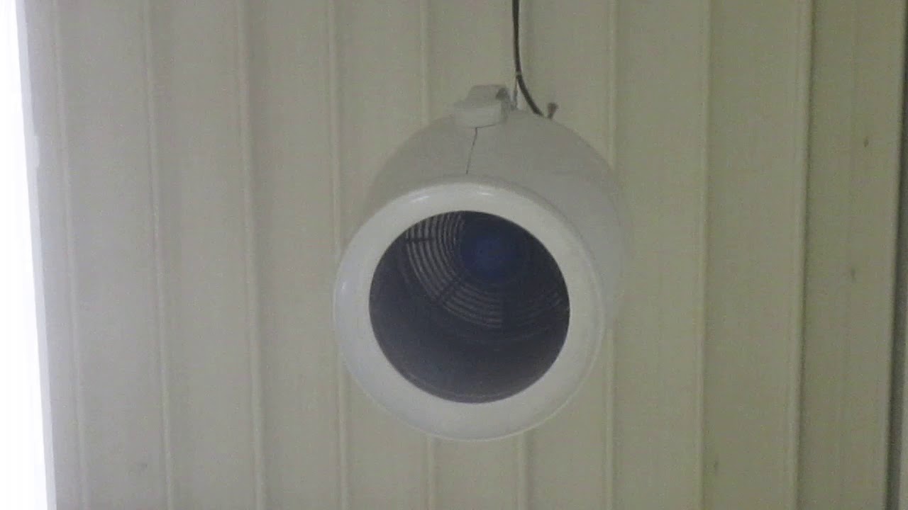 Turbine style ceiling mount air circulator - YouTube