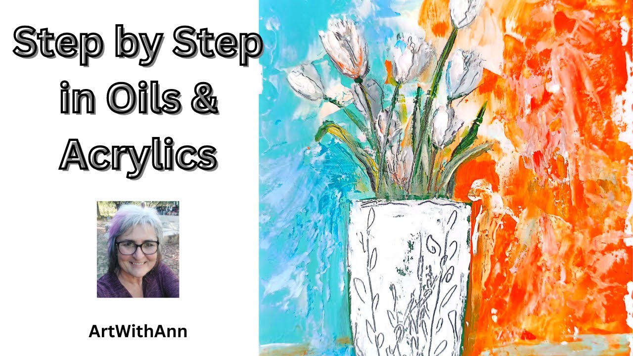 Simple painting for beginners | How to paint in oil and acrylic | oil ...