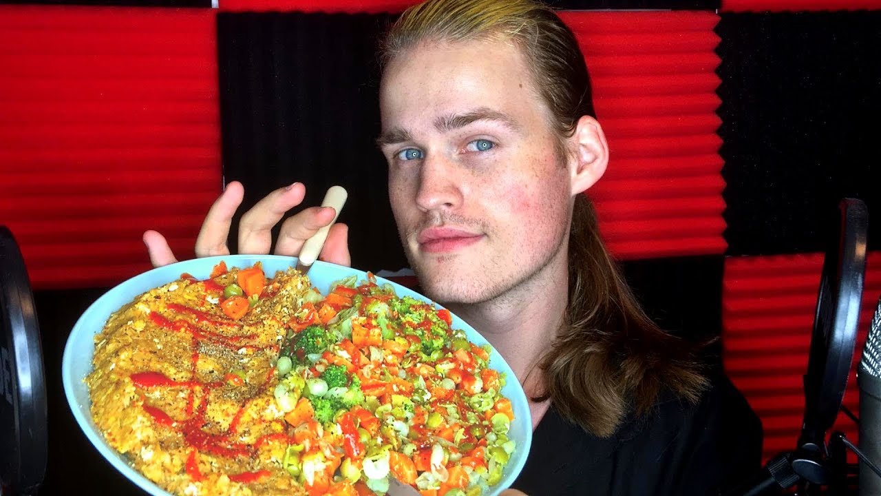 ASMR - Eating Vegetarian Poor Man's Meal (Includes RECIPE!) Whisper ...