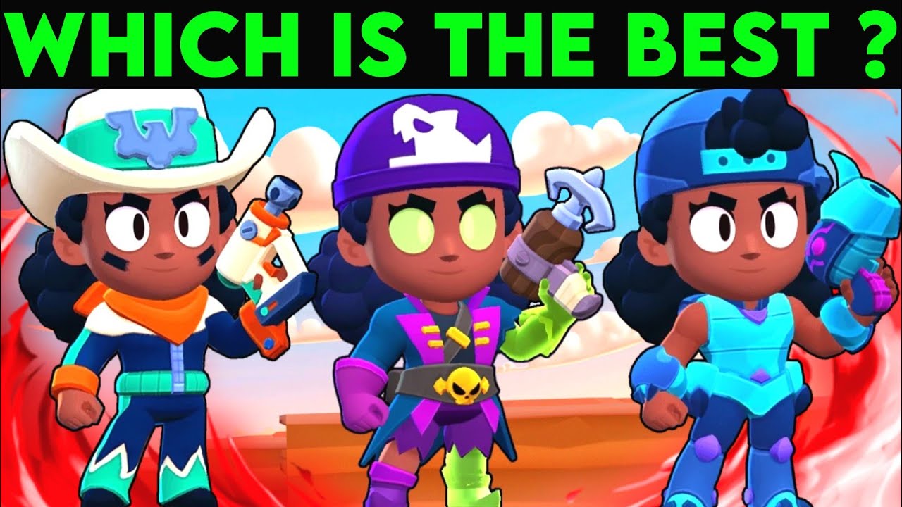 Brawl Stars All Meg Skins Comparison | Megalodon Meg Vs Beetle Meg Vs ...