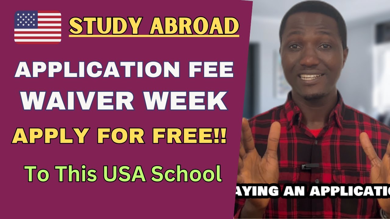DON'T MISS THIS FREE APPLICATION WEEK AT THIS USA UNIVERSITY! APPLY FOR ...