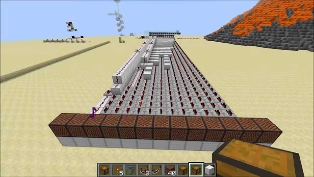 Programmable, redstone music box proof of concept - YouTube
