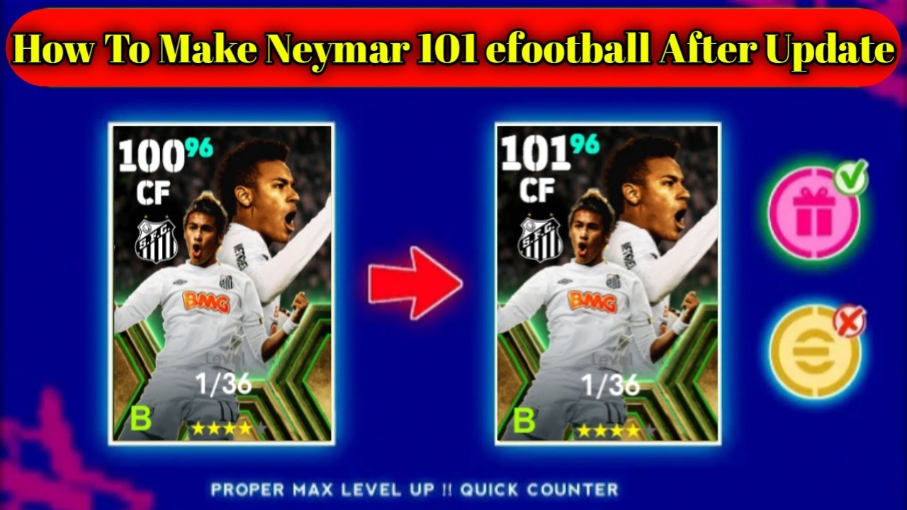 How To Train 101 Rated Epic Neymar In eFootball 2024 mobile | How to ...