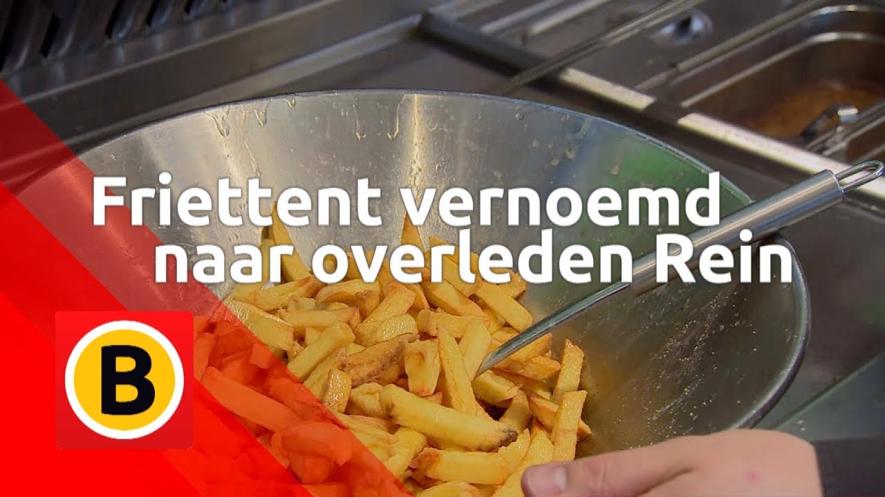 Friettent vernoemd naar overleden Rein - YouTube