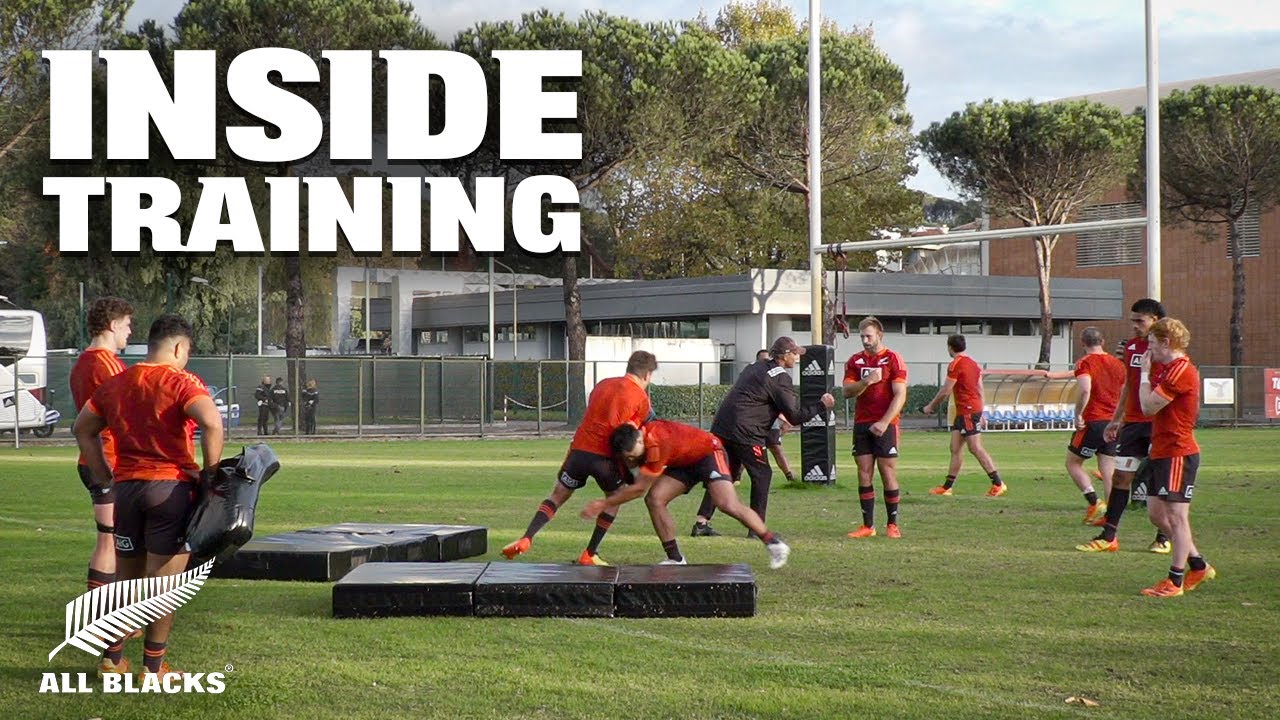 EXCLUSIVE: Inside All Blacks Training (Rome) - YouTube