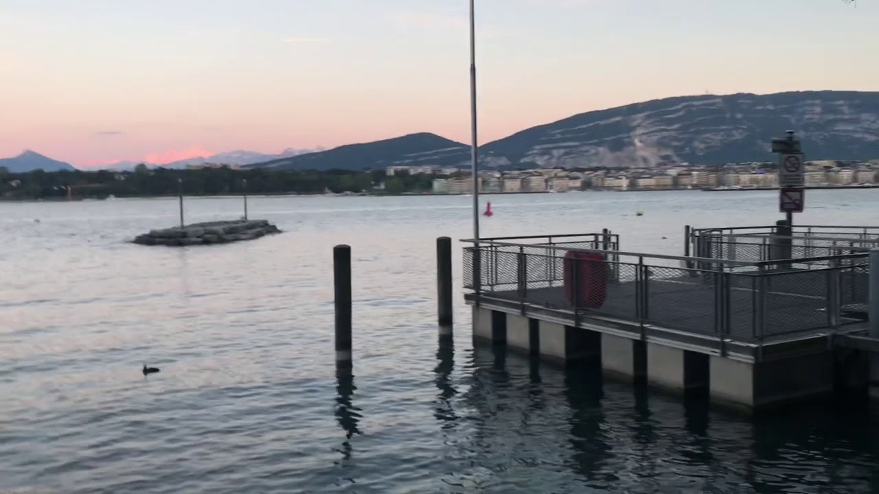 A Night at lake leman Geneva Switzerland - YouTube