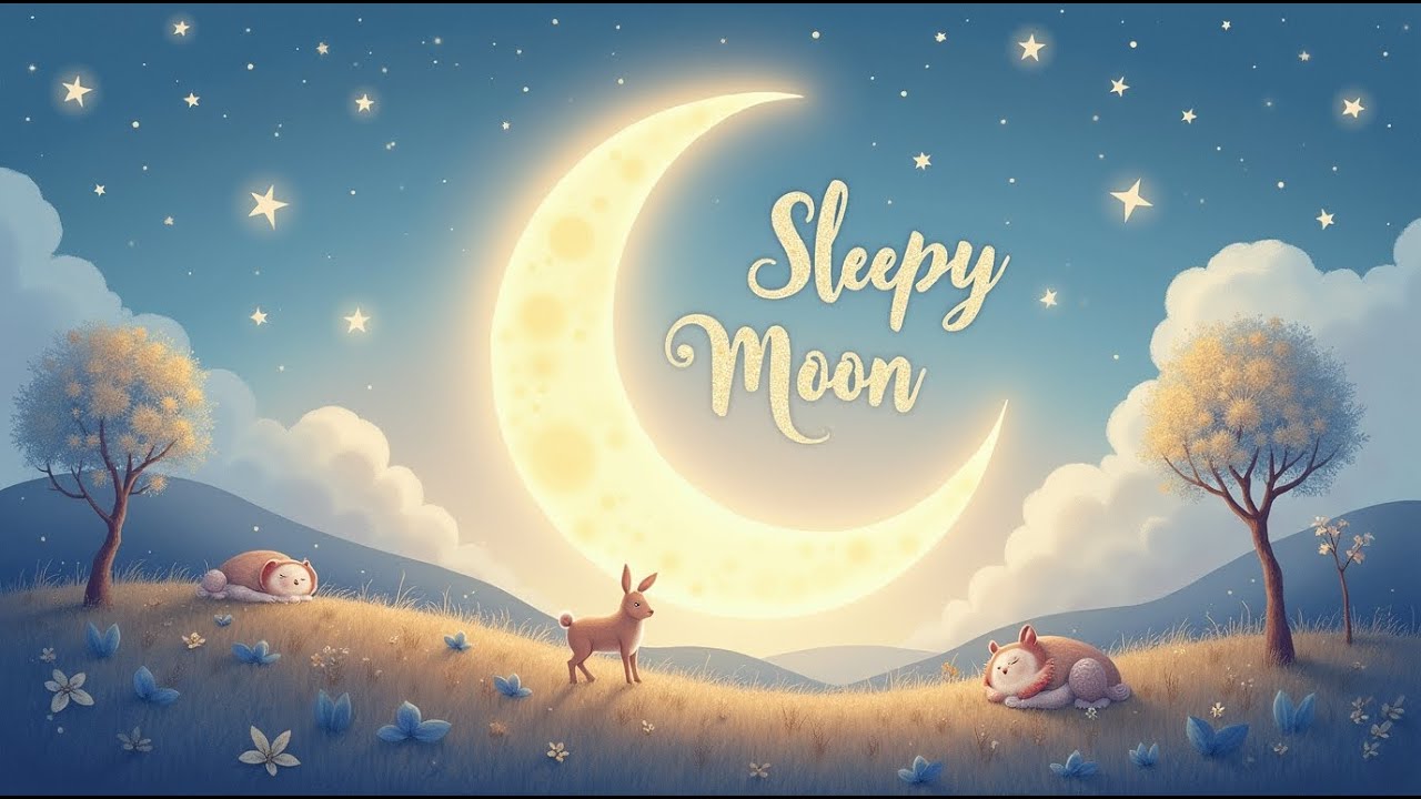 The Sleepy Moon's Lullaby | Sleep Music | Bedtime Music For Toddlers To ...