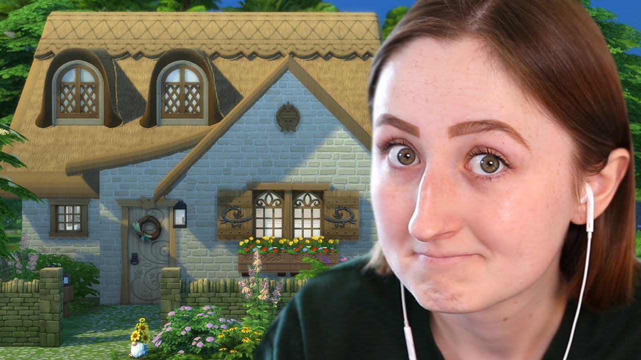 building a cottage core starter home in the sims! - YouTube